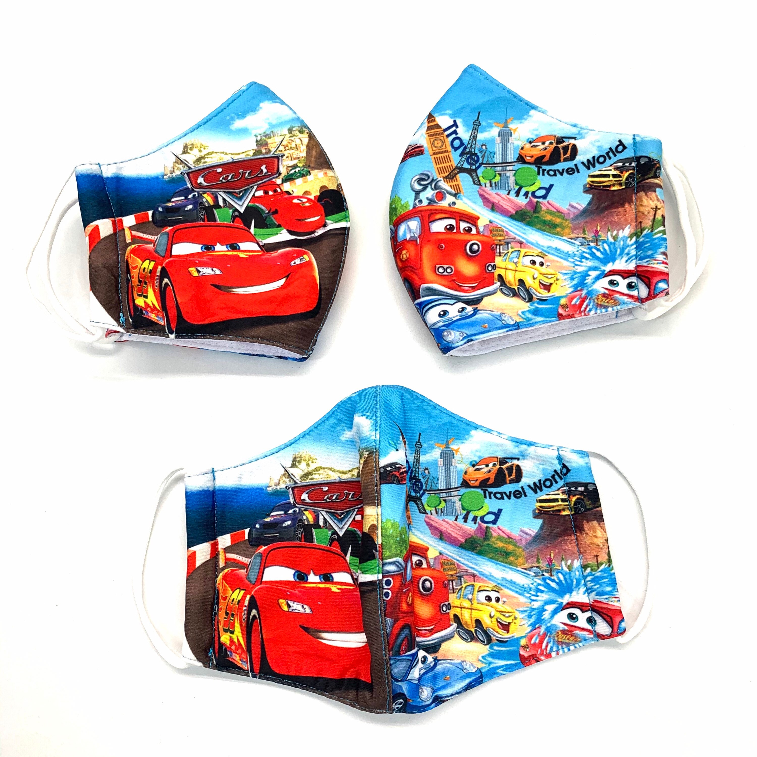 2 Pack Character Patterns Cloth Face Masks for KIDS From 4 to - Etsy