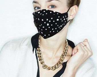 3 Layer 3D Face Mask Washable Reusable With Adjustable Ear - Etsy