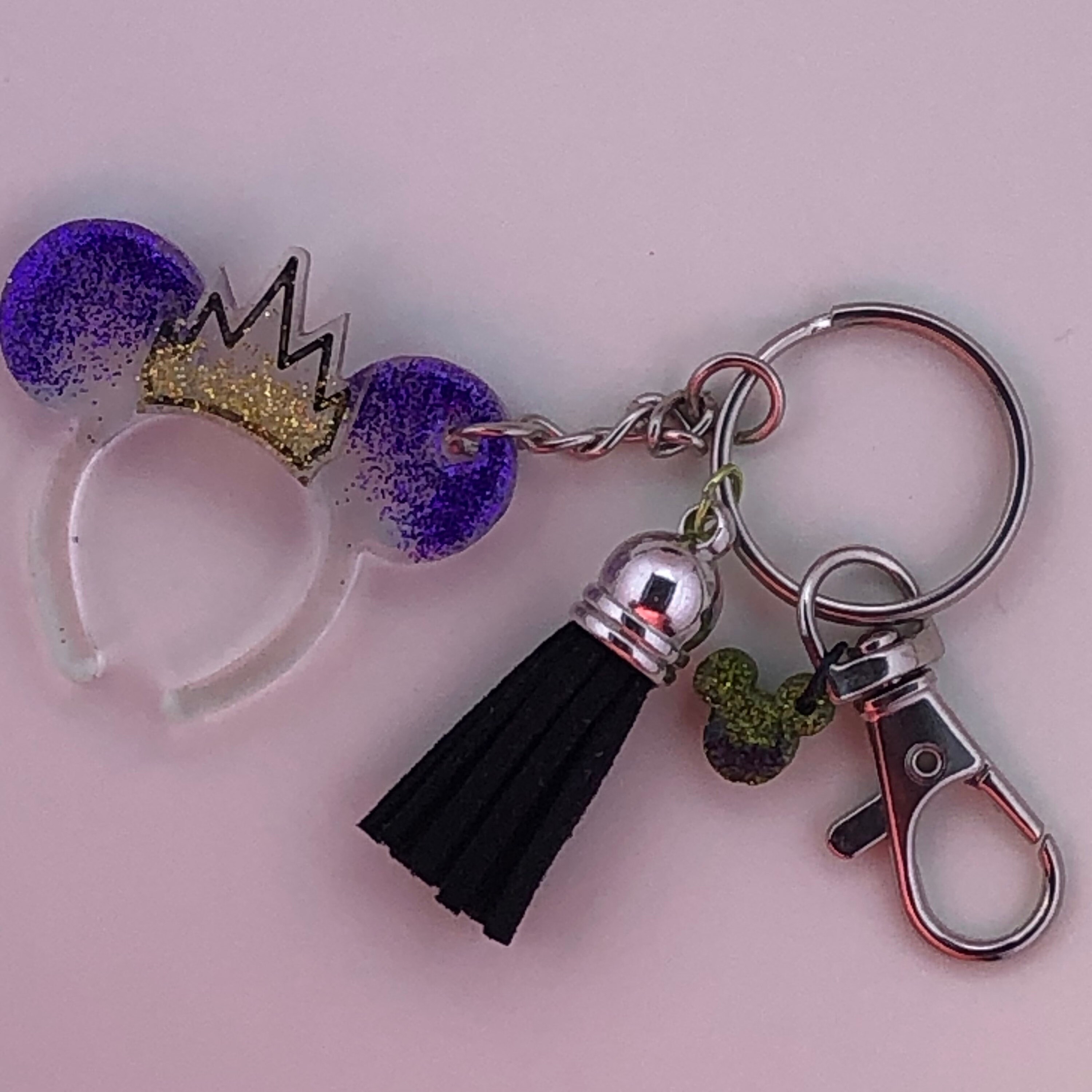 Villain Minnie Ear Keychain - Etsy