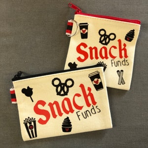 Snack Funds Coin Purse Pouch Disney - Etsy