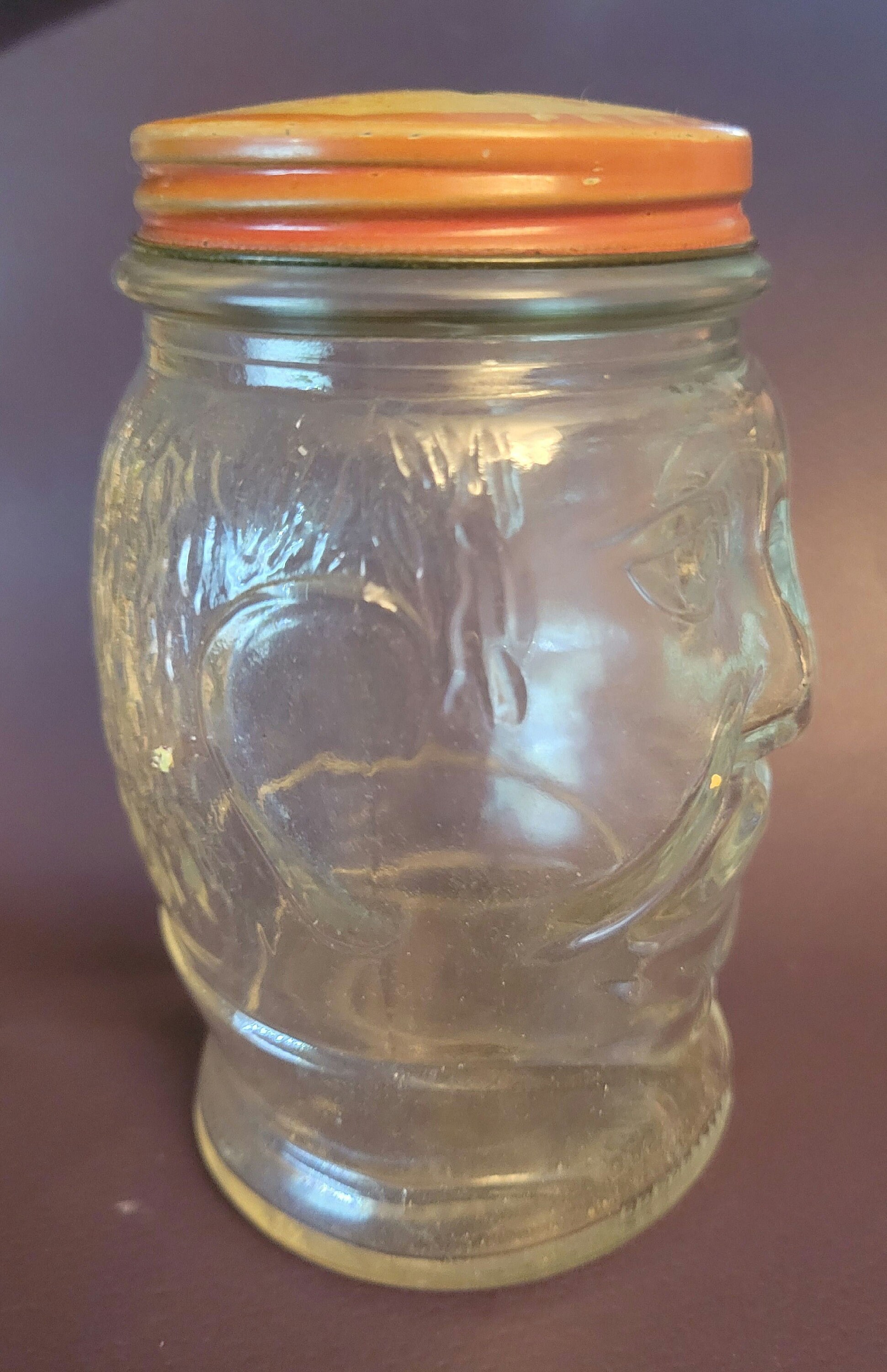 Vintage "lucky Joe" Jolly Joe Louis Boxer Commemorative Mustard Glass ...