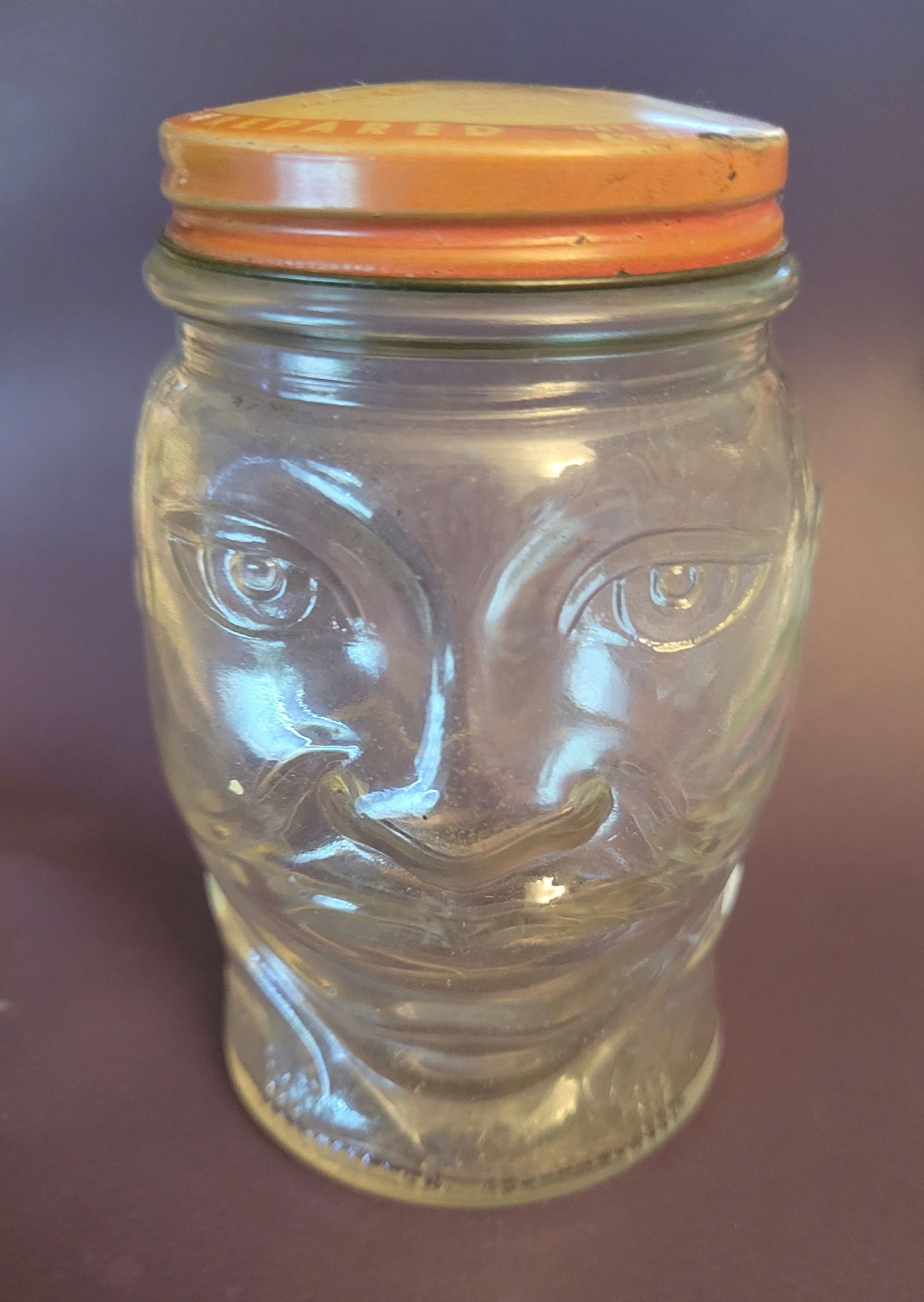 Vintage "lucky Joe" Jolly Joe Louis Boxer Commemorative Mustard Glass ...