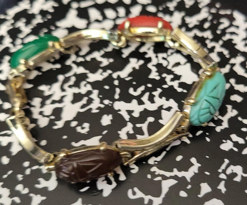 Vintage Judy Lee Scarab Gold Egyptian Revival Bracelet Bb11 - Etsy