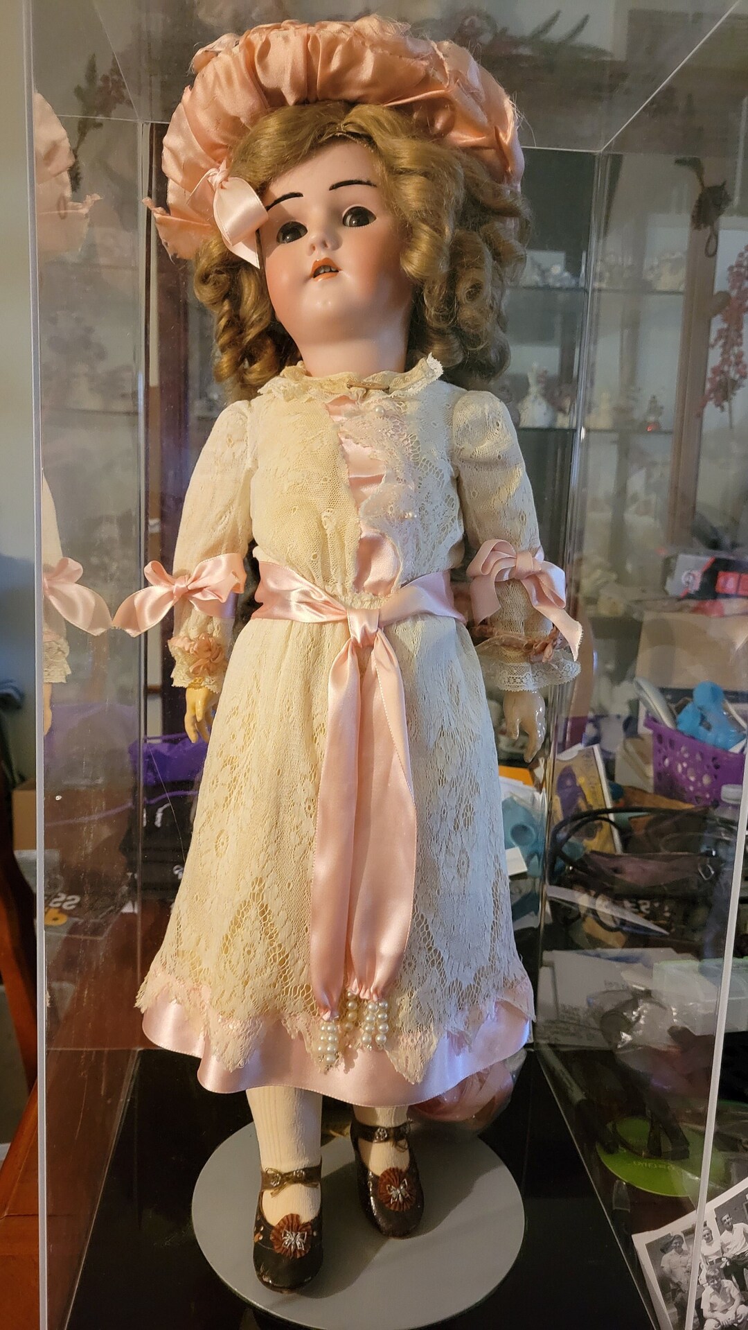 Heinrich Handwerck Antique 24" Doll German Bisque Simon Halbig 99 Real ...