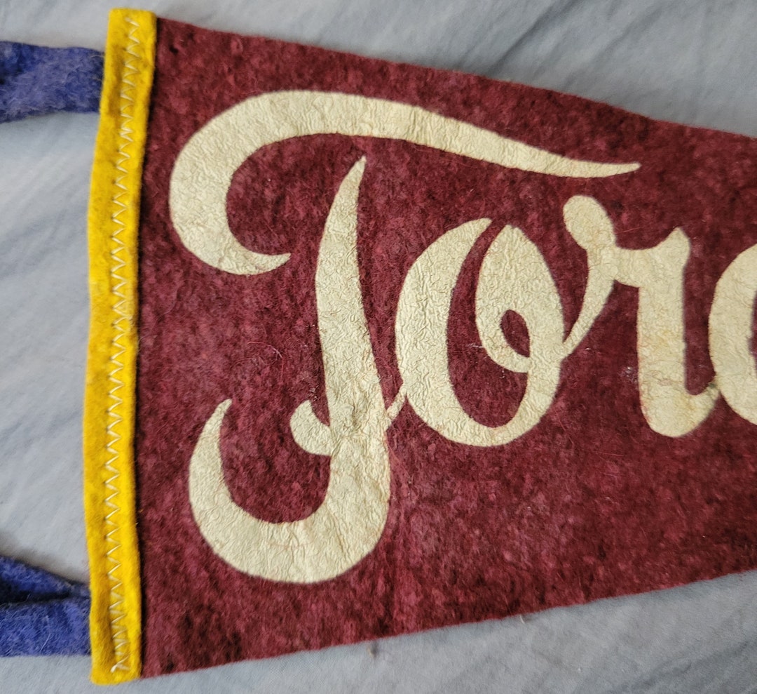 Vintage Toronto Canada Pennant Felt Flag - Etsy