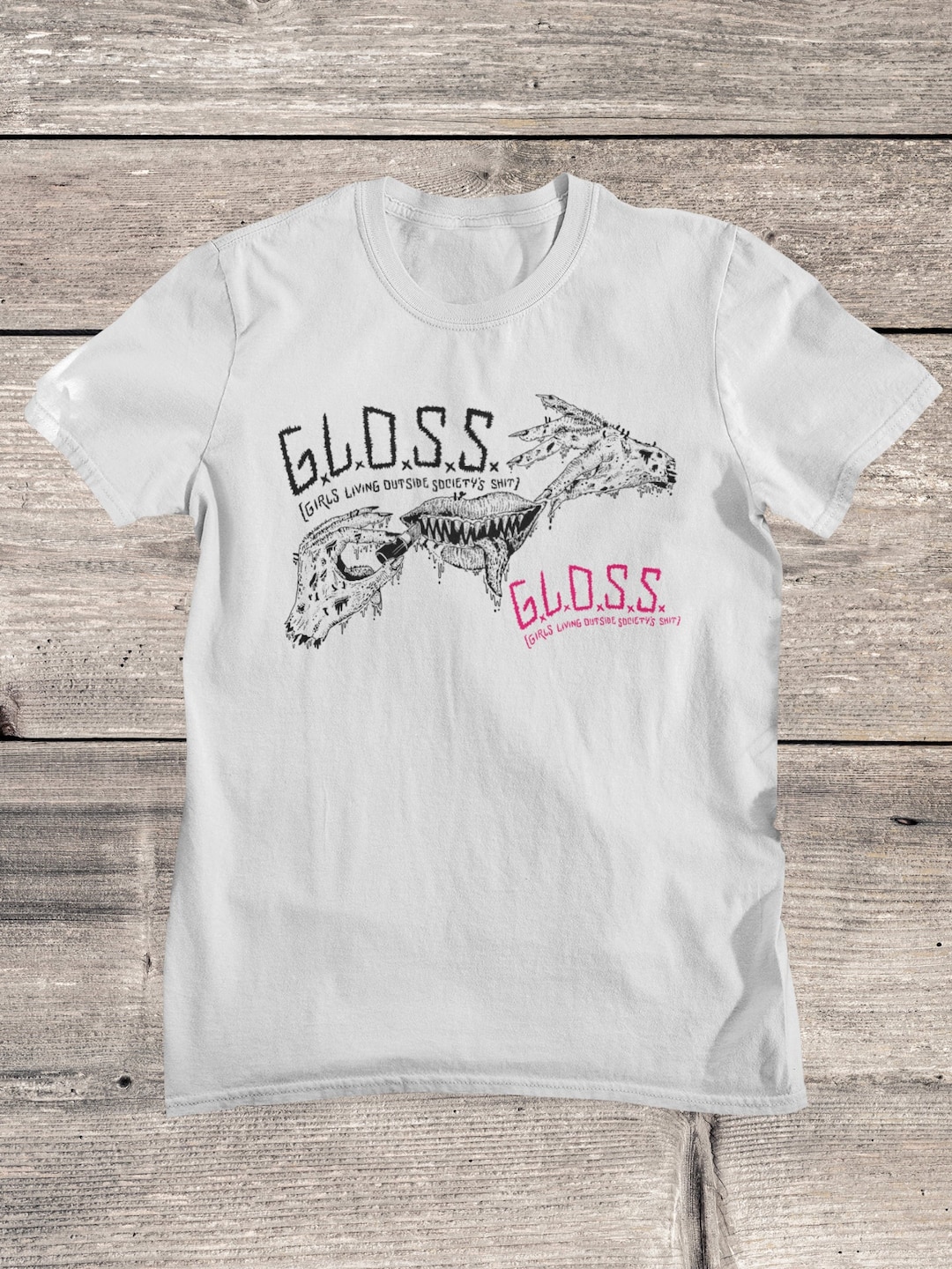 G.L.O.S.S T-shirt GLOSS Punk Shirt Hardcore Punk Band Shirt Feminist ...