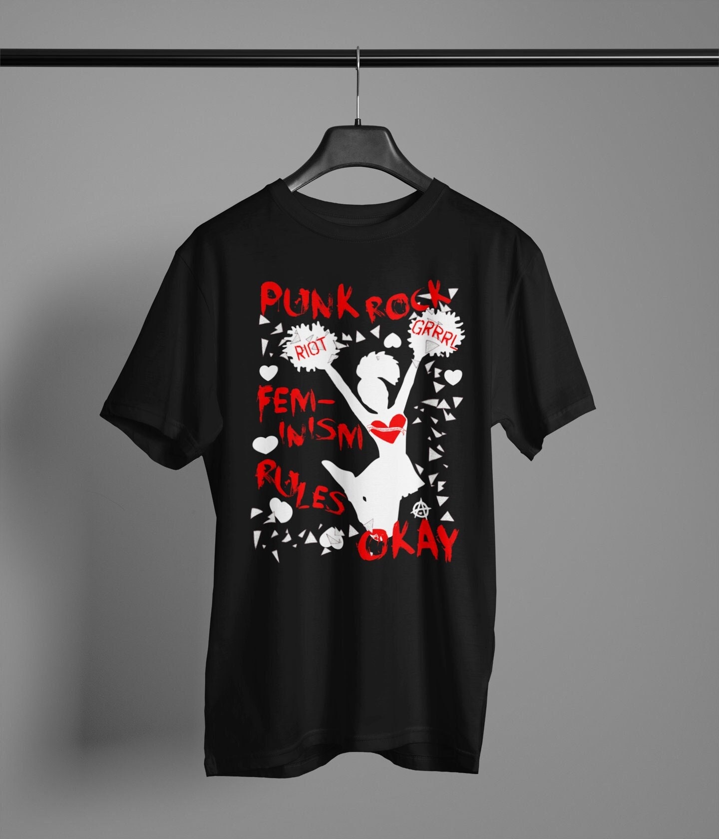 Punk Rock Feminism Rules Okay Shirt Riot Grrrl Punk Etsy