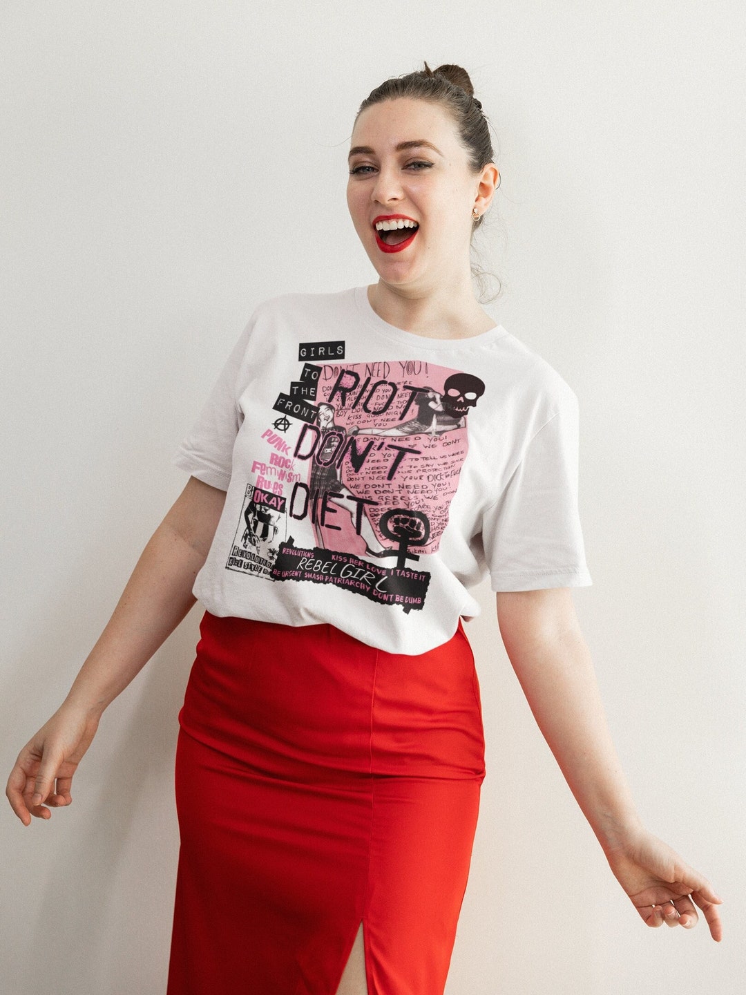 Riot Grrrl T-shirt: Punk Rock Feminism, Queercore Style - Etsy