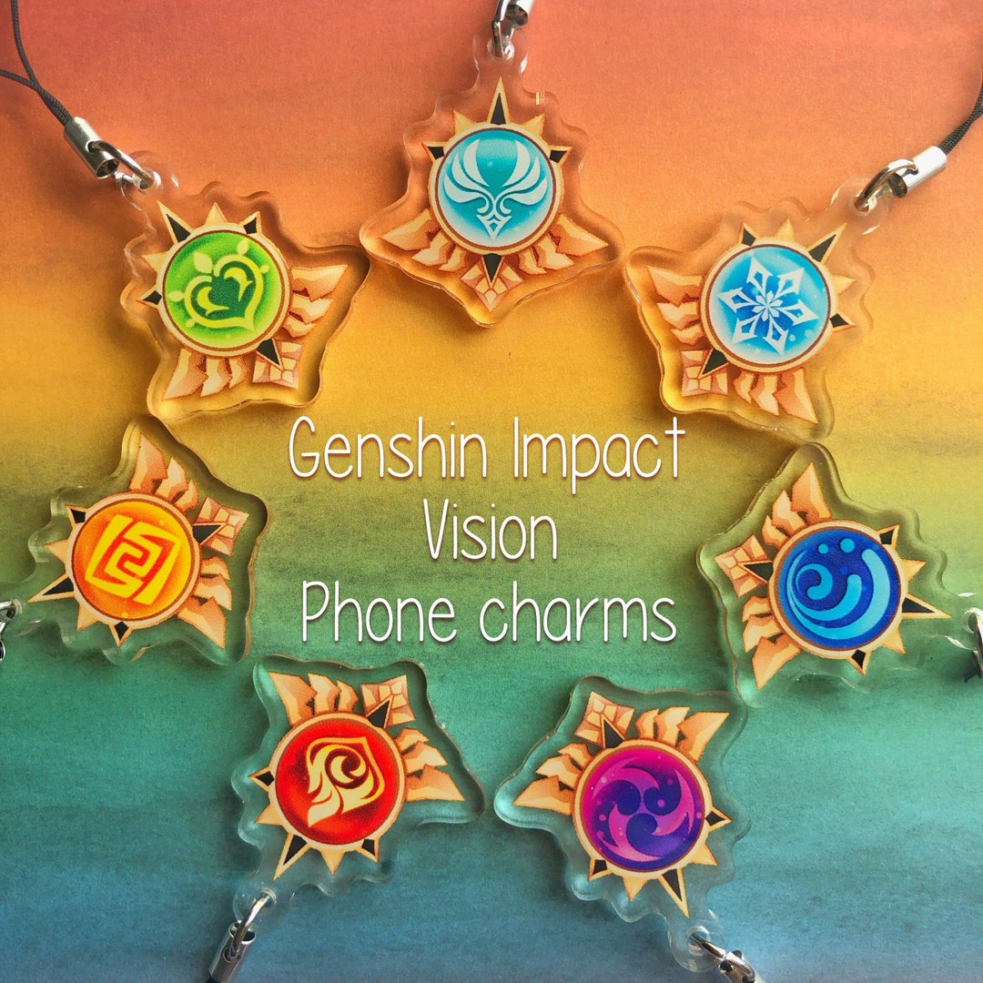 Genshin Monstadt Vision Phonecharms - Etsy