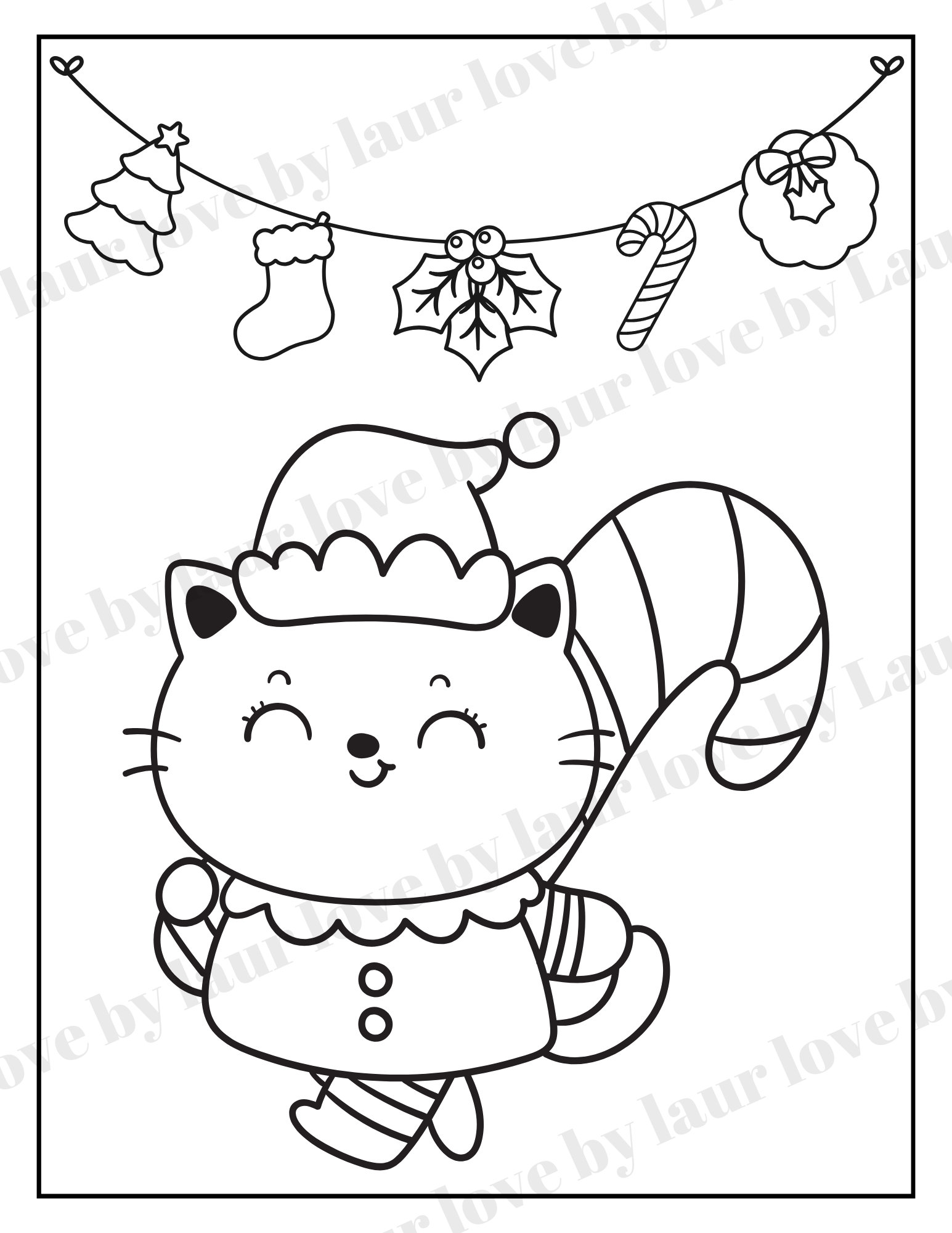 Digital Holiday Coloring Pages - Christmas, Coloring Pages for Adults ...