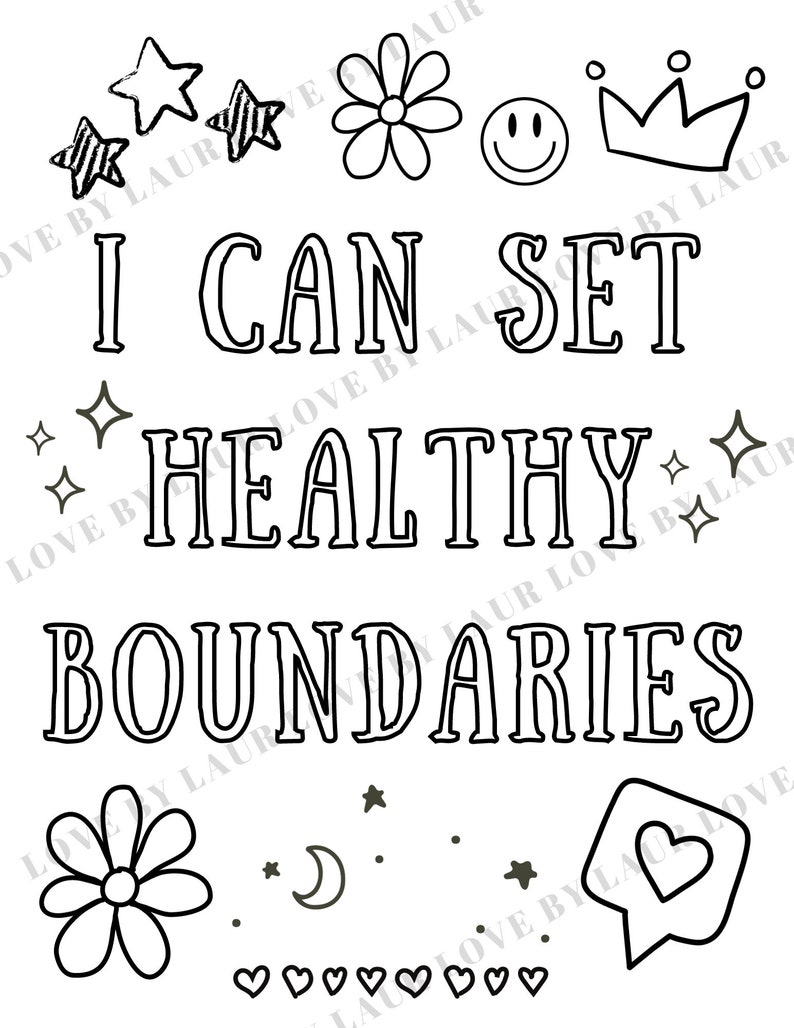 Digital Coloring Pages for Adults and Teens - Positive Affirmations ...