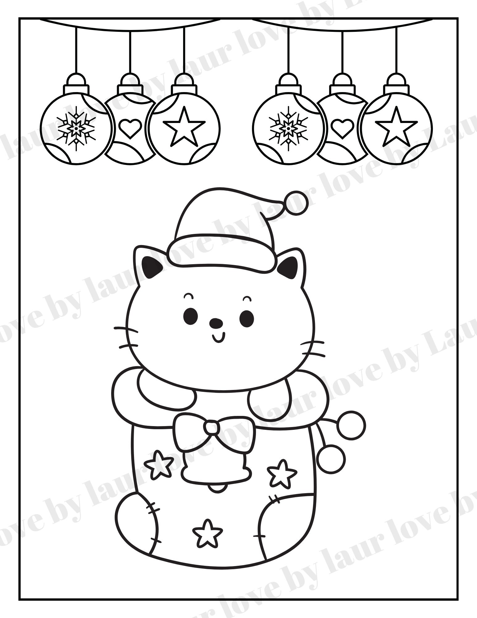 Digital Holiday Coloring Pages - Christmas, Coloring Pages for Adults ...