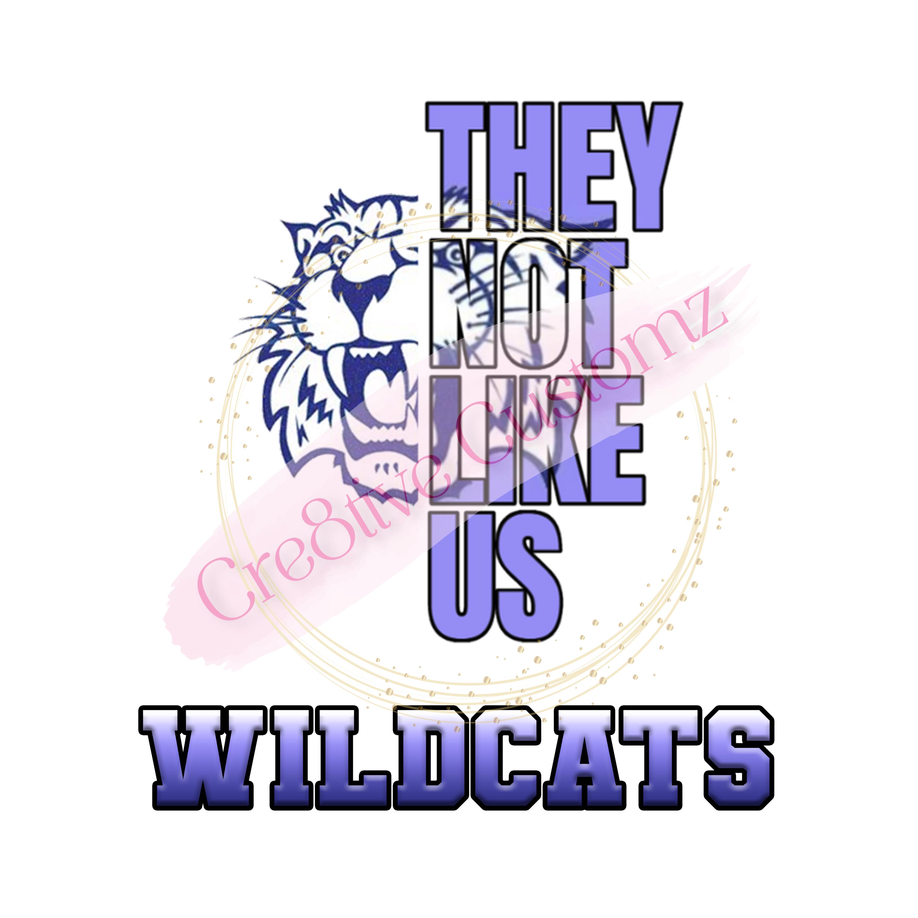 They Not Like Us - Wildcats PNG Digital File - Etsy