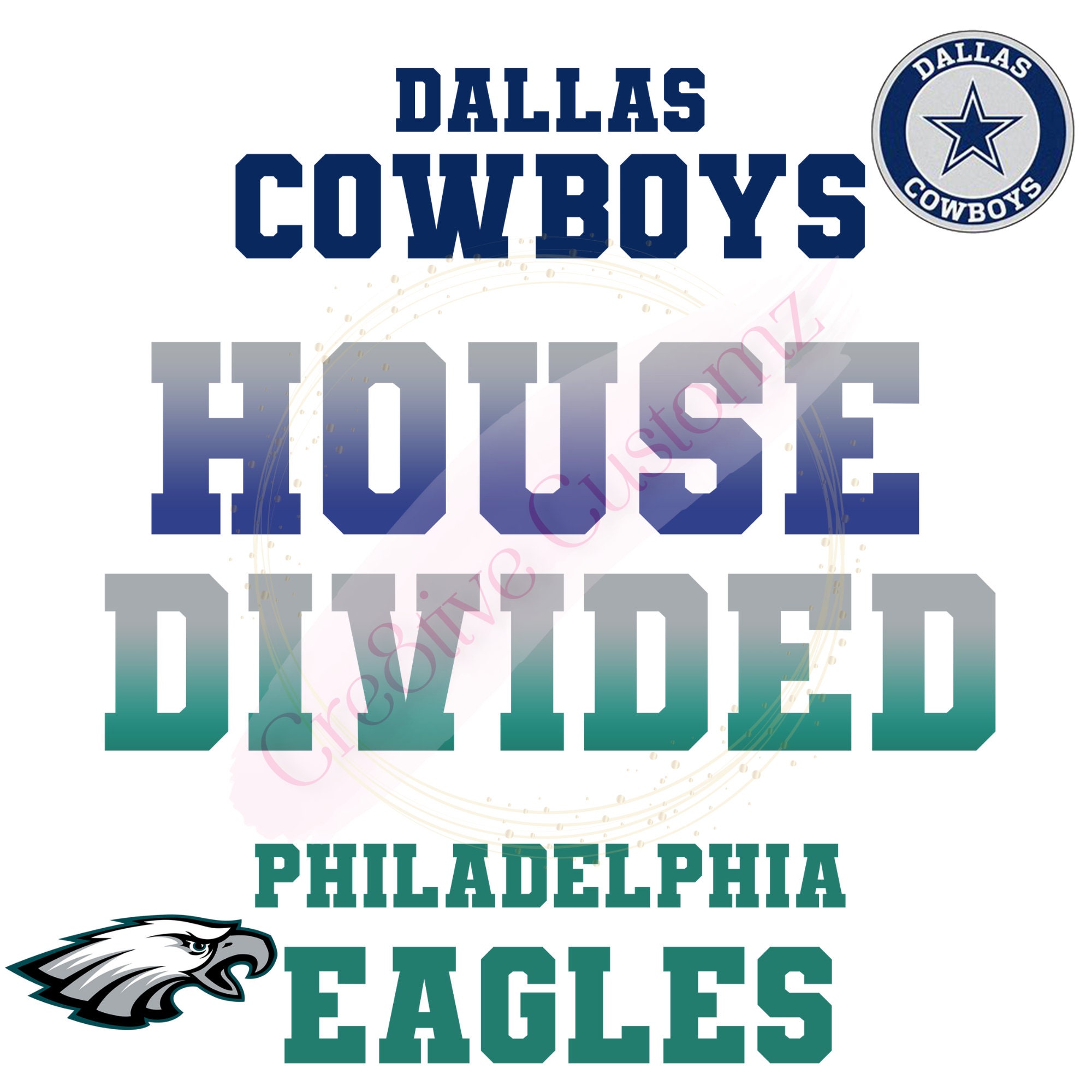 House Divided Football PNG Digital File - Etsy