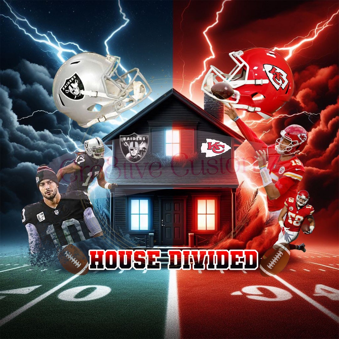 House Divided Football PNG Digital File - Etsy