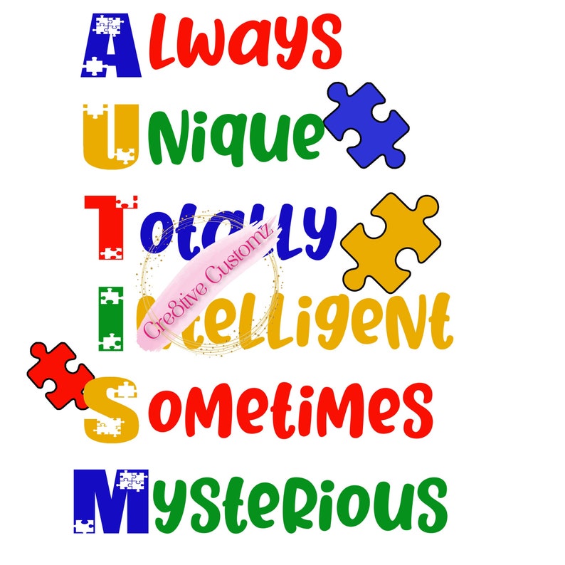 AUTISM PNG Digital File - Etsy
