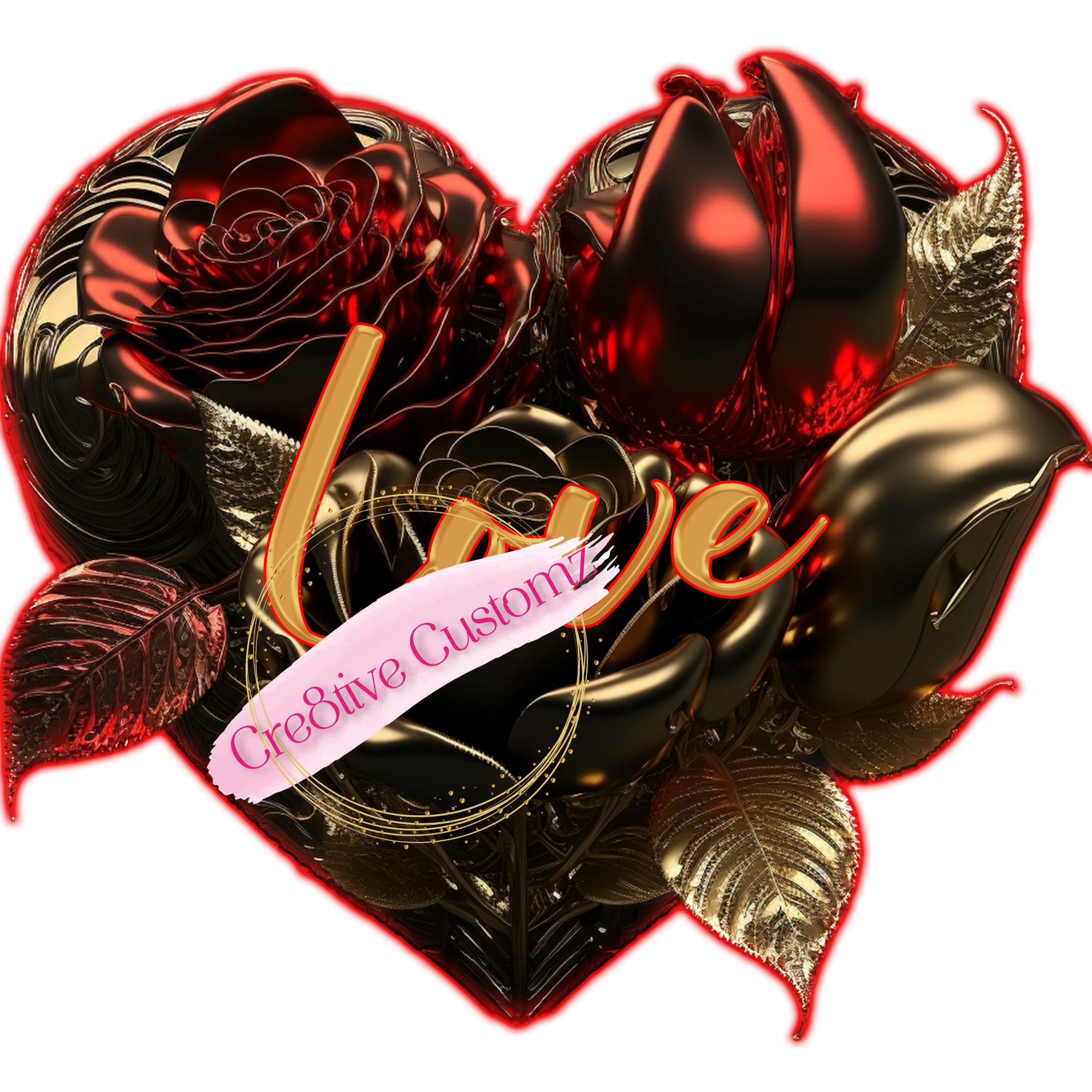 LOVE Red PNG Digital File - Etsy