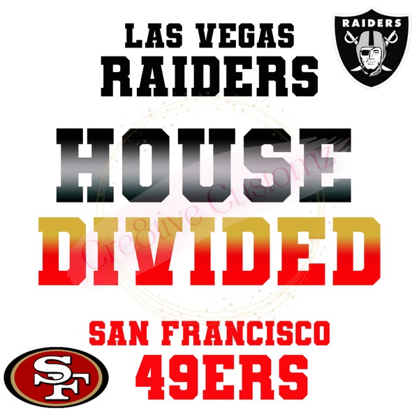House Divided Nfl - Etsy