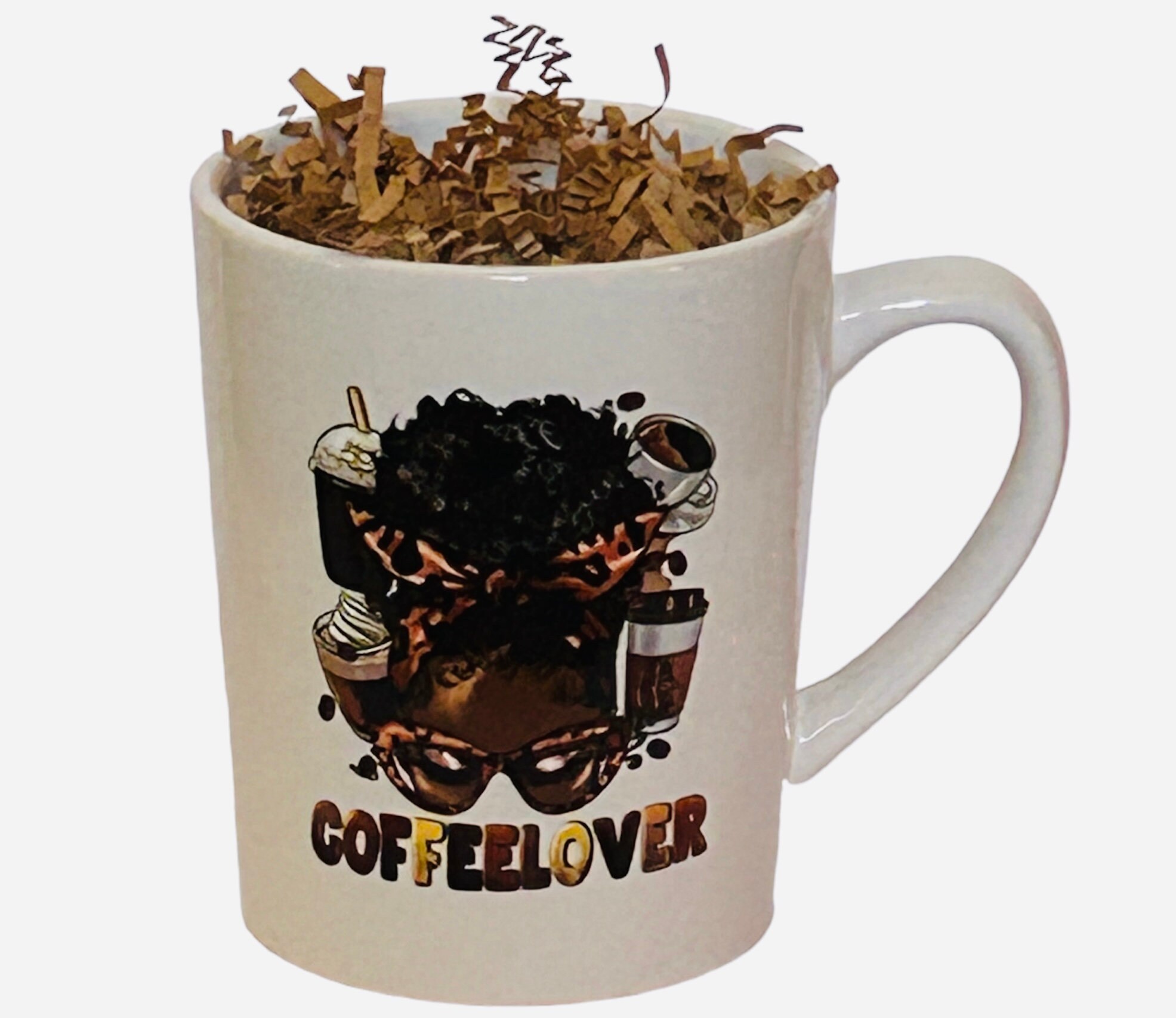 Black Girl Coffee Lover Mug Etsy