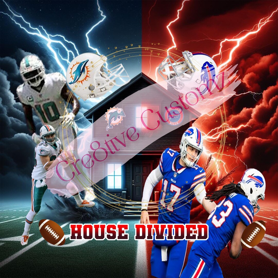 House Divided Football PNG Digital File - Etsy