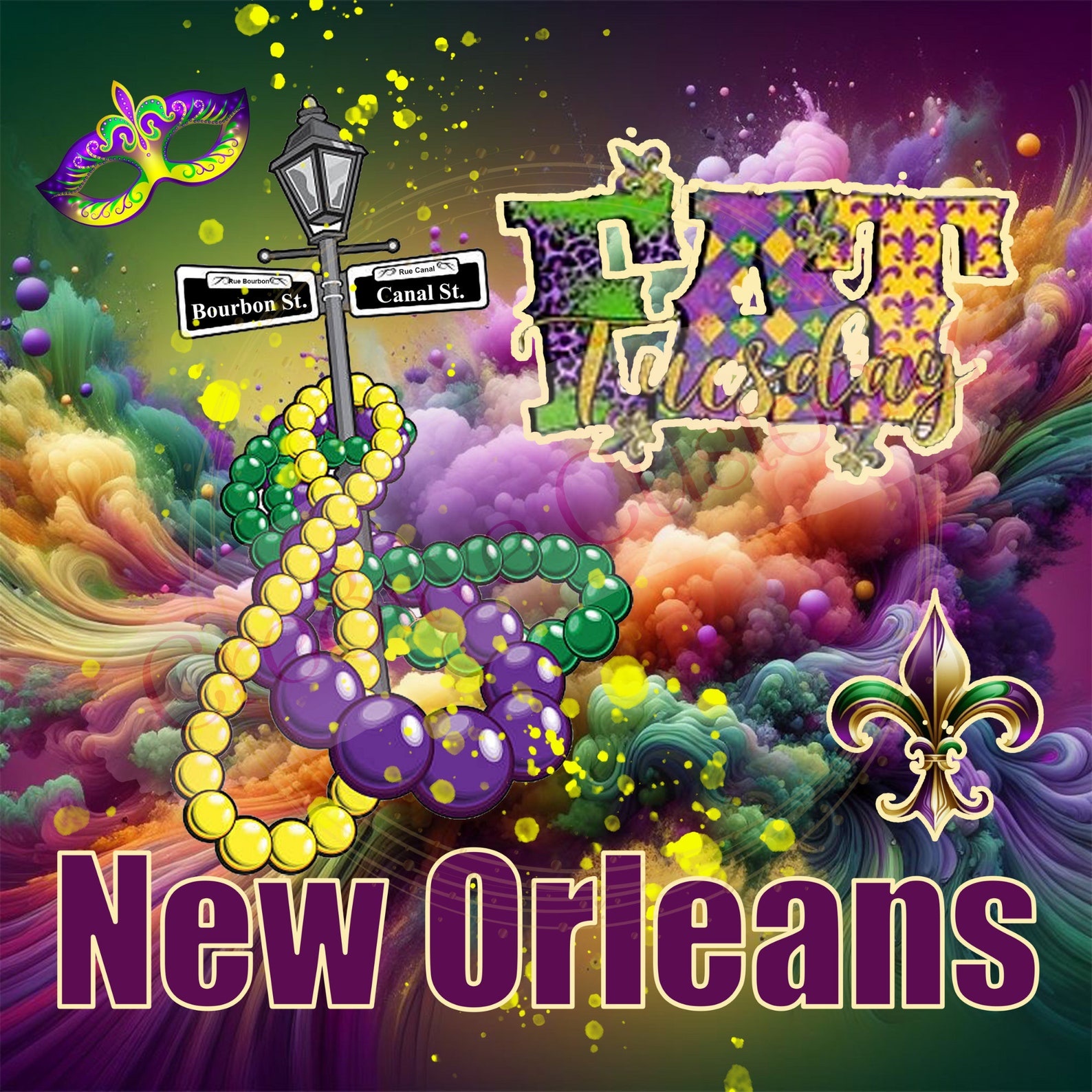 Mardi Gras PNG Digital File - Etsy