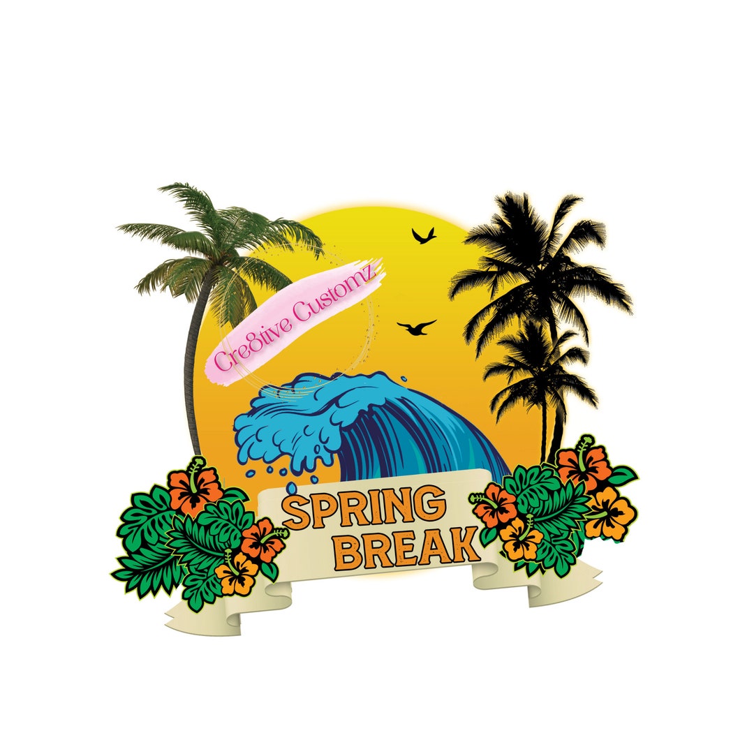 Spring Break PNG Digital File - Etsy