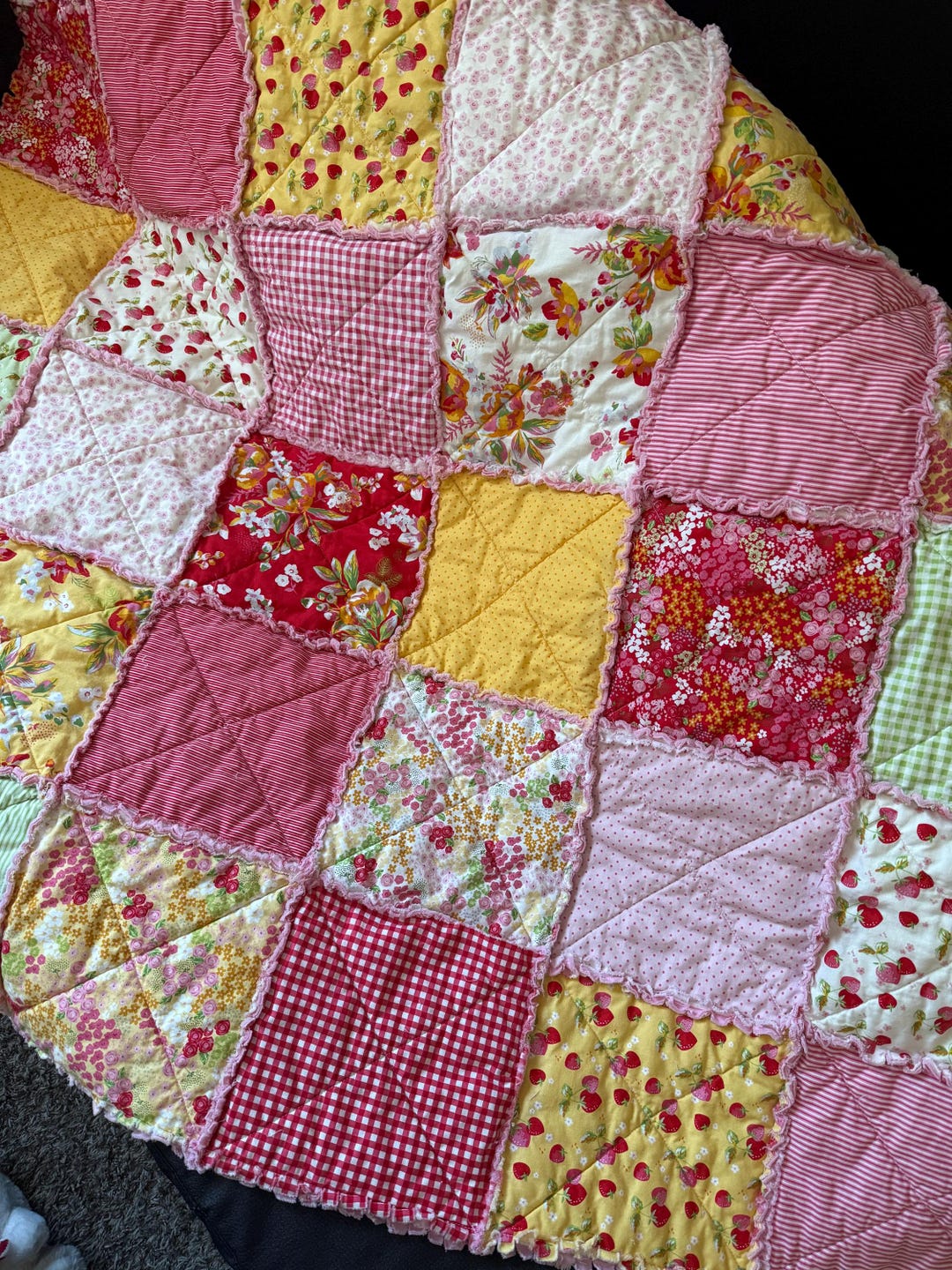 Made to Order Rag Quilt | Handmade Rag Quilt - Etsy