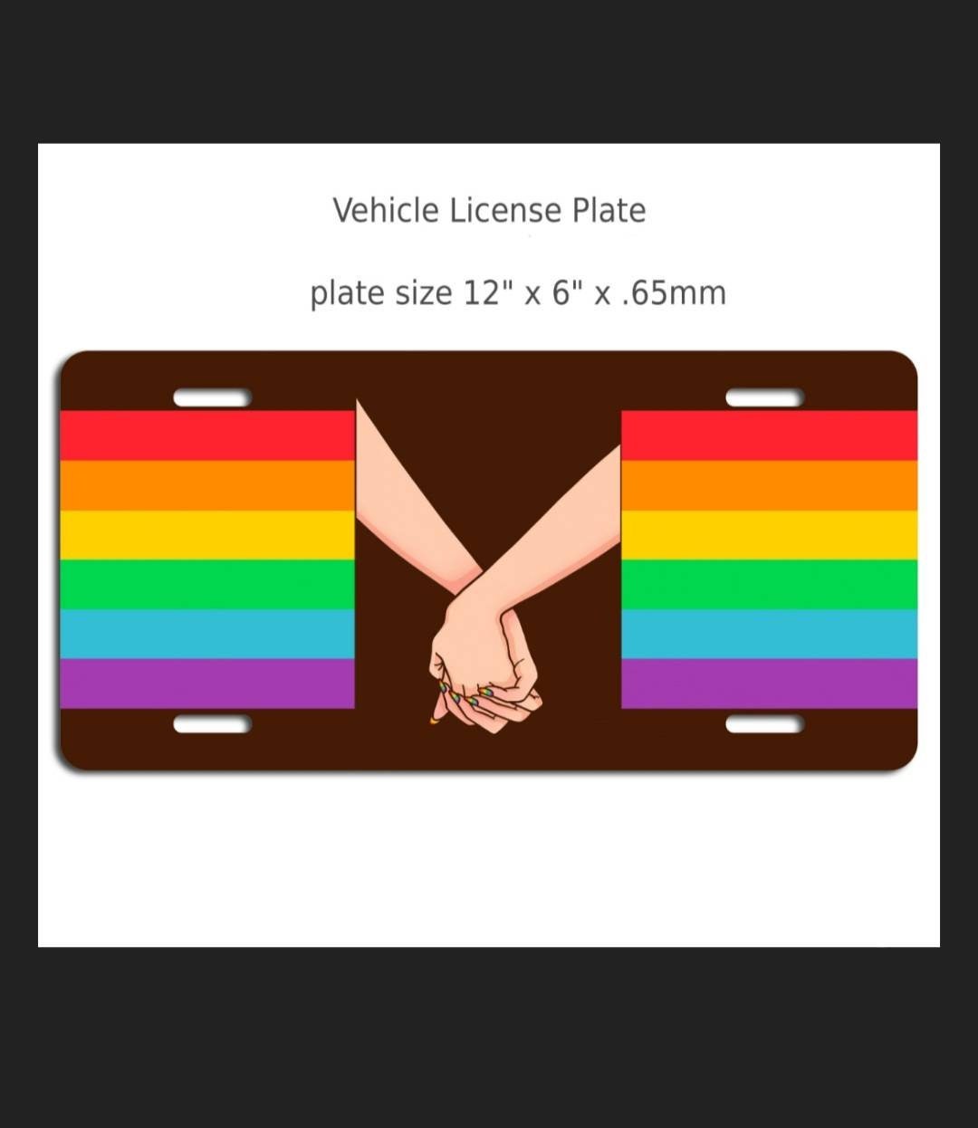 Proud LGBTQ LGBT License Plate Front License Plate - Etsy