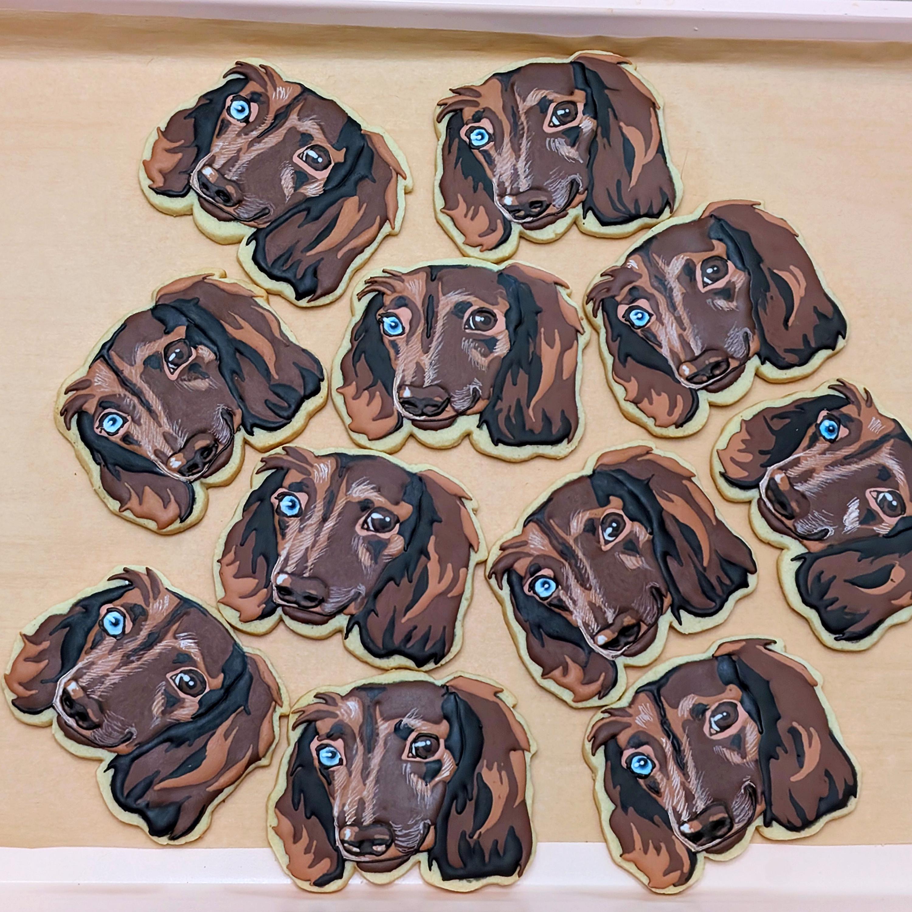 Custom Dog Sugar Cookies (one Dozen) - Etsy