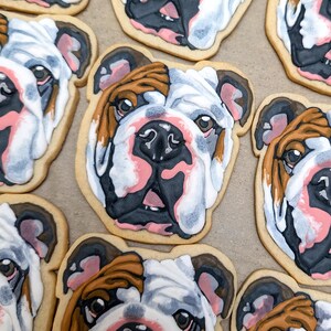 Custom Dog Sugar Cookies (one Dozen) - Etsy