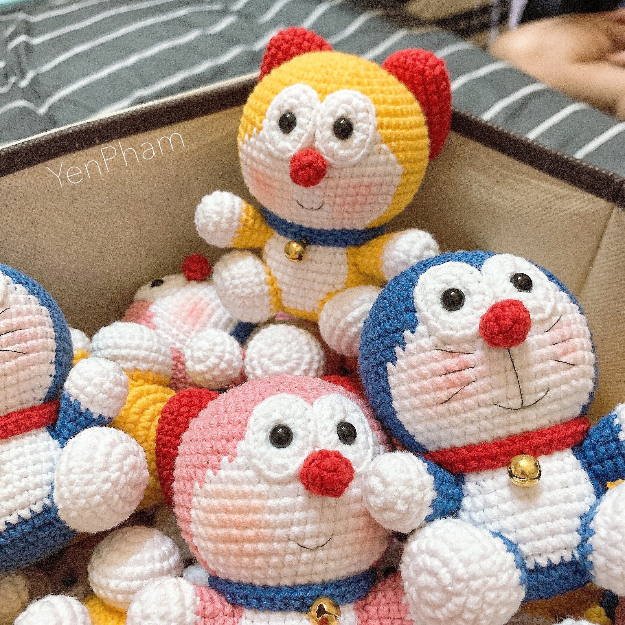 The Doraemon Mini Finished Product Crochet Toys New - Etsy