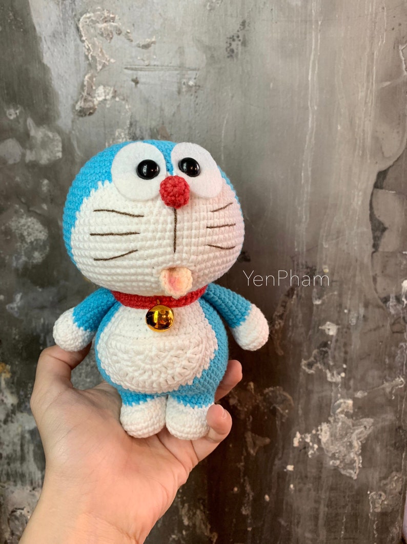 CROCHET DORAEMON Finished Product New Free Shipping - Etsy