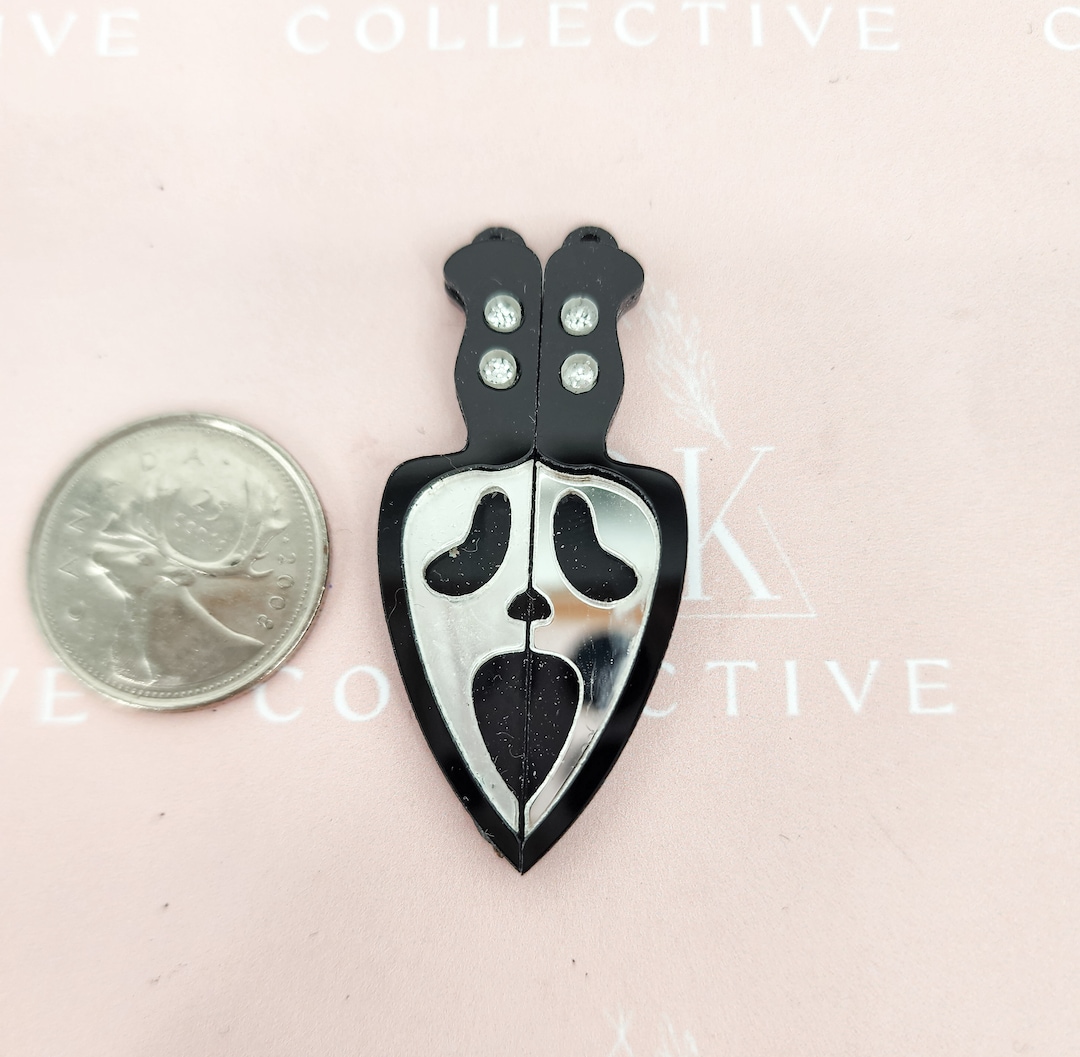 10 X 49mm Scream Knife Hallowen Cabochon for DIY Jewelry Making Earring ...