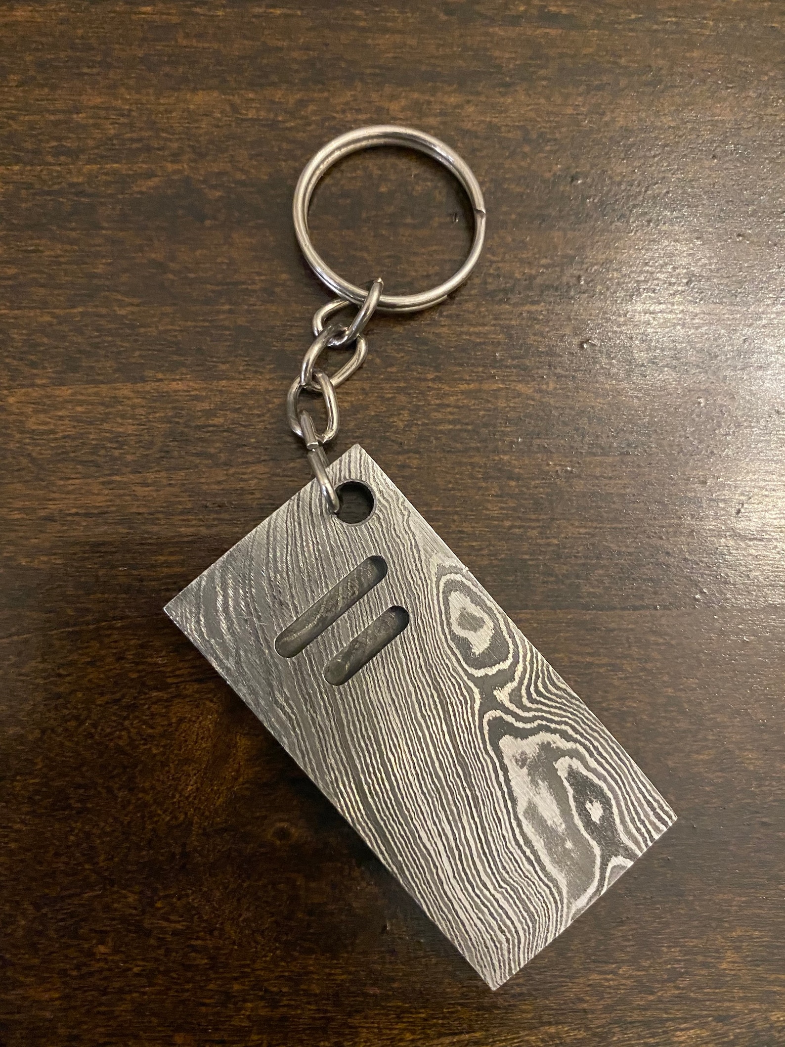 Damascus Beskar Ingot Keychain Prop Replica From Mandalorian. Stamped ...
