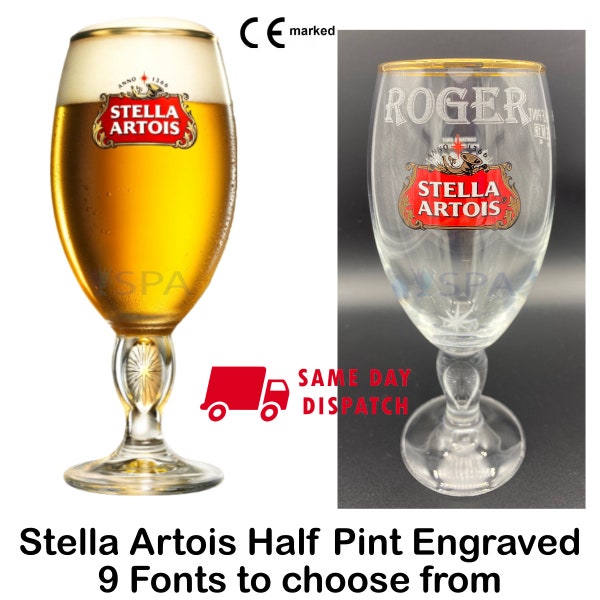 Stella Artois Custom Glass - Etsy