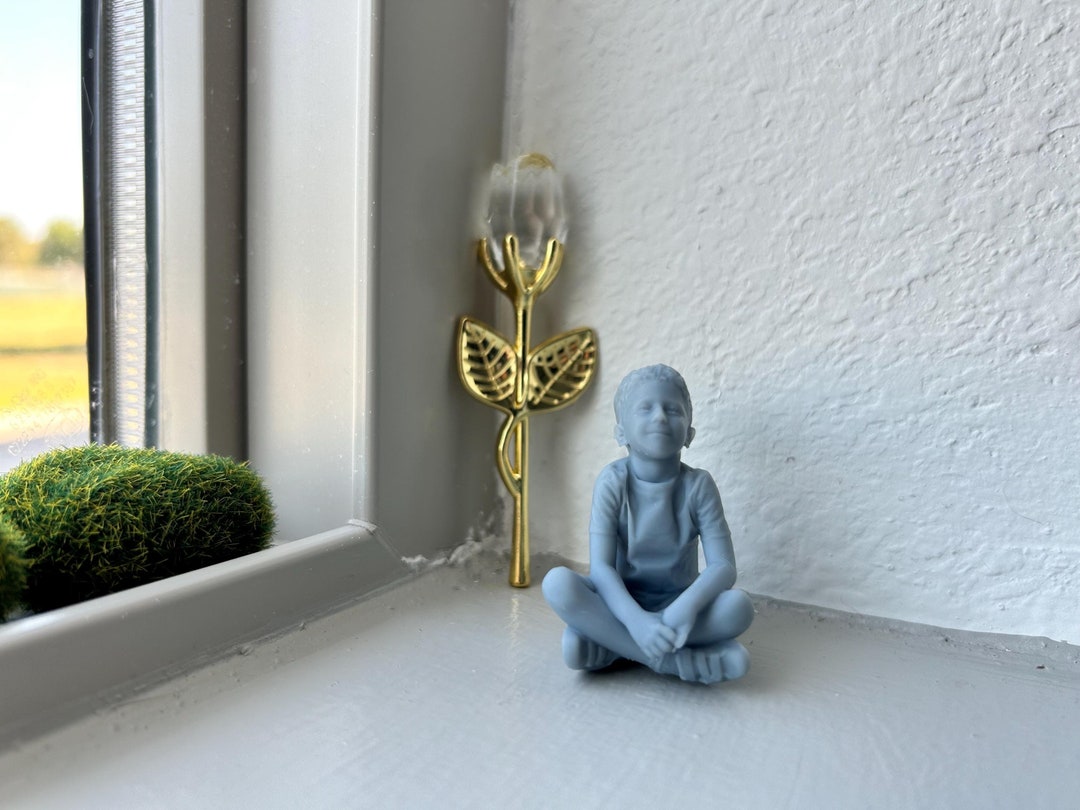 Miniature Boy in Lotus Position- Miniature Boy Sitting Indian Style ...