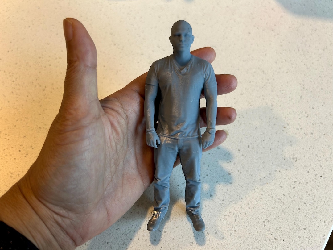 Miniature Young Man, Modern Miniatures, Realistic, Dollhouse Miniatures ...