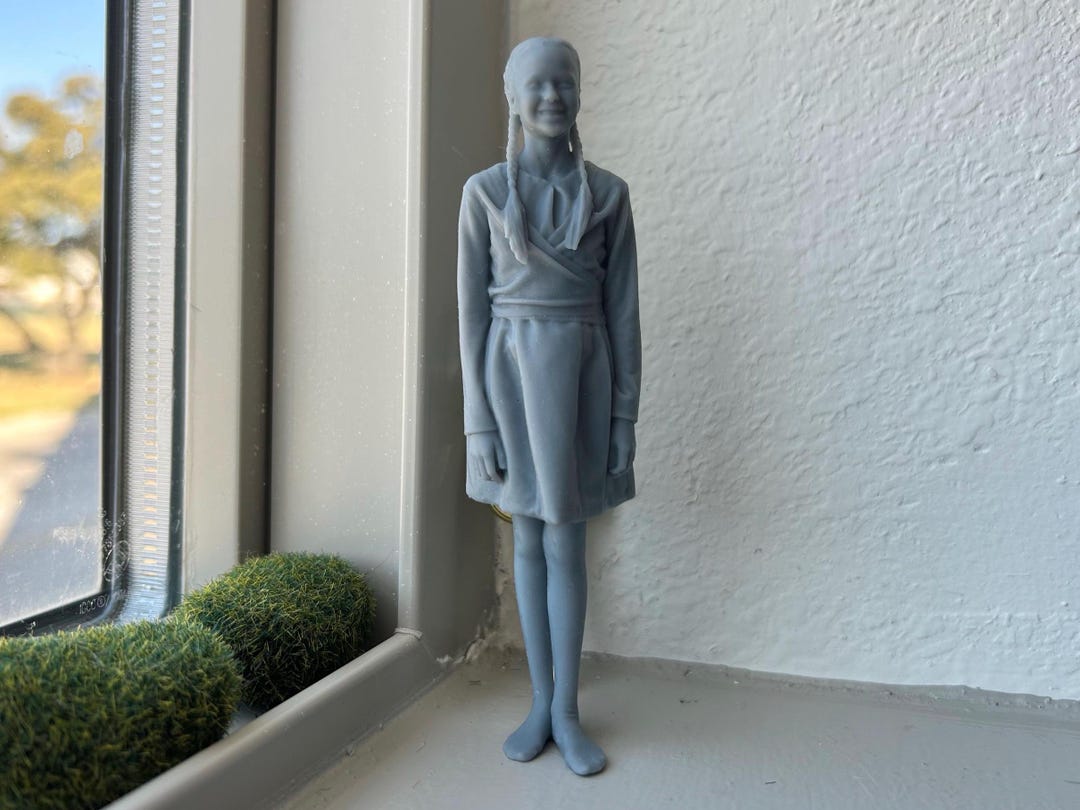 Miniature Girl Teenager - Realistic Miniature Girl With Two Braids - 1: ...