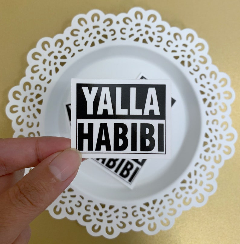 Yalla Habibi Sticker Muslim Stickers Muslim Decals Islamic | Etsy
