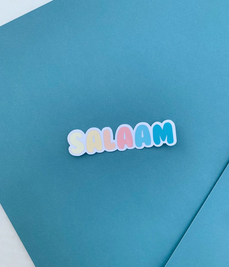 Salaam Pastel Sticker Salam Muslim Decals & Stickers Islamic | Etsy