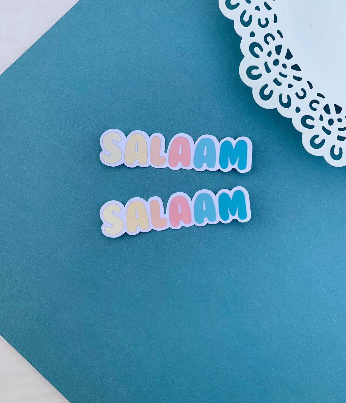 Salaam Pastel Sticker Salam Muslim Decals & Stickers Islamic - Etsy