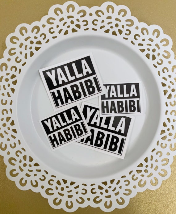 Yalla Habibi Sticker Muslim Stickers Muslim Decals Islamic | Etsy