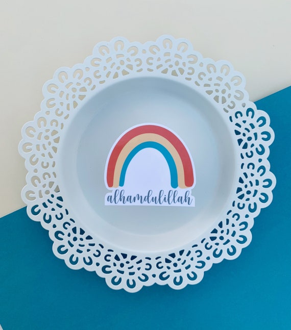 Rainbow Alhamdulillah Sticker Islamic Planner Sticker | Etsy