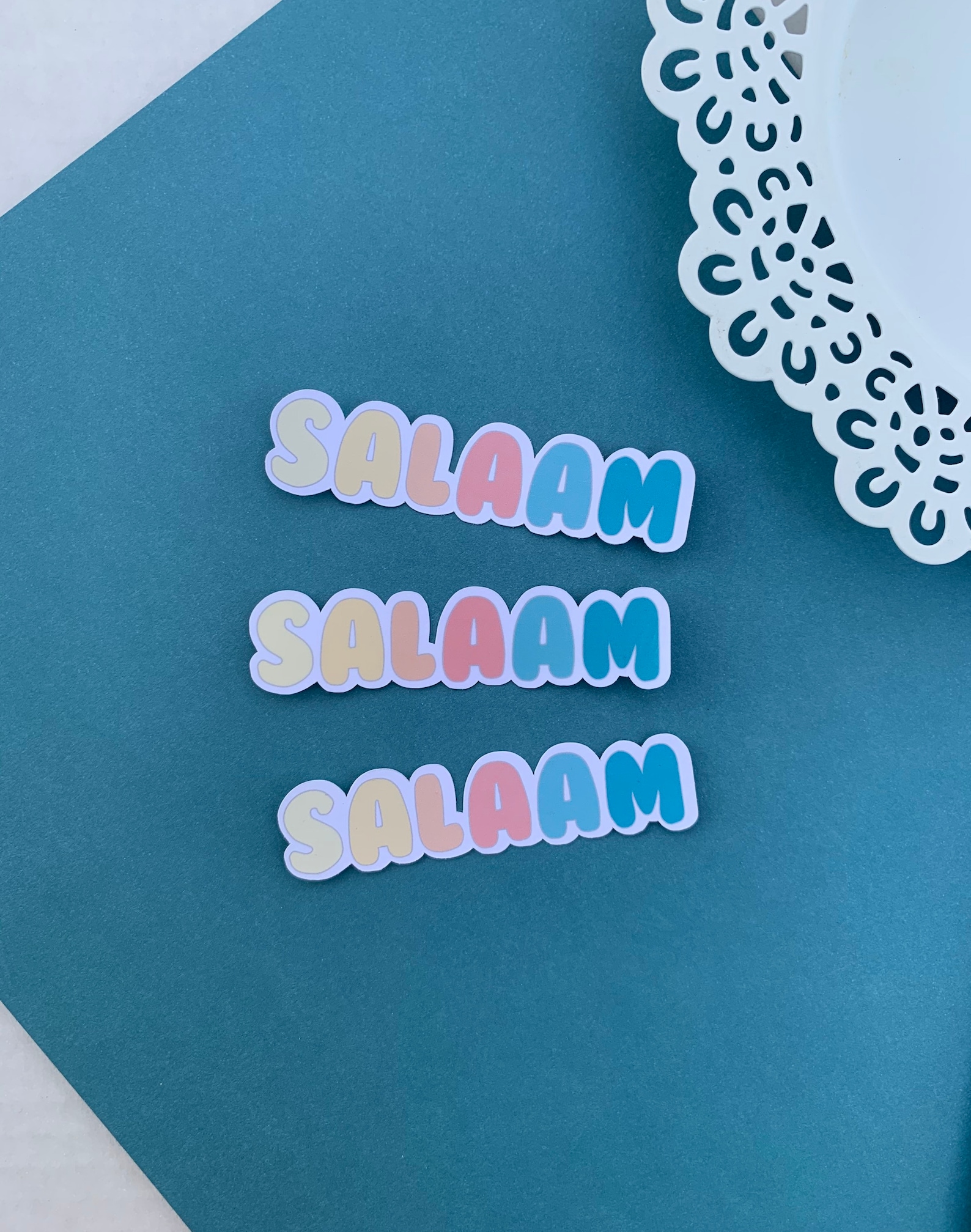 Salaam Pastel Sticker Salam Muslim Decals & Stickers Islamic - Etsy