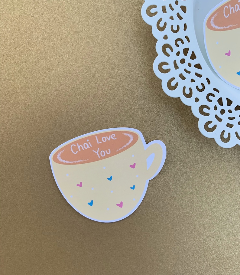 Chai Cup Vinyl Sticker Tea Sticker Muslim Decals & Stickers | Etsy