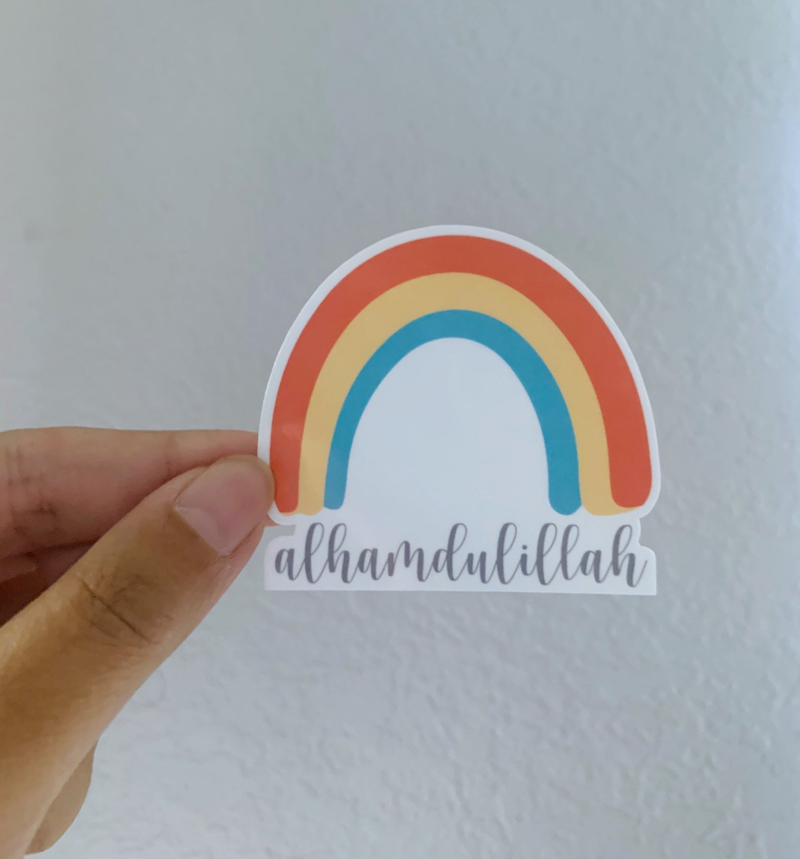 Rainbow Alhamdulillah Sticker Islamic Planner Sticker | Etsy