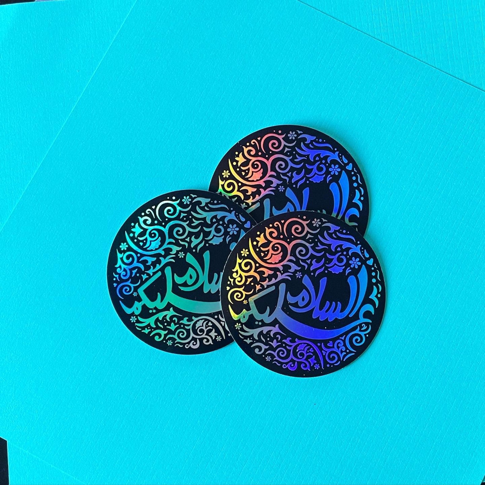 Salaam Holographic Vinyl Muslim Sticker Islamic Stickers | Etsy