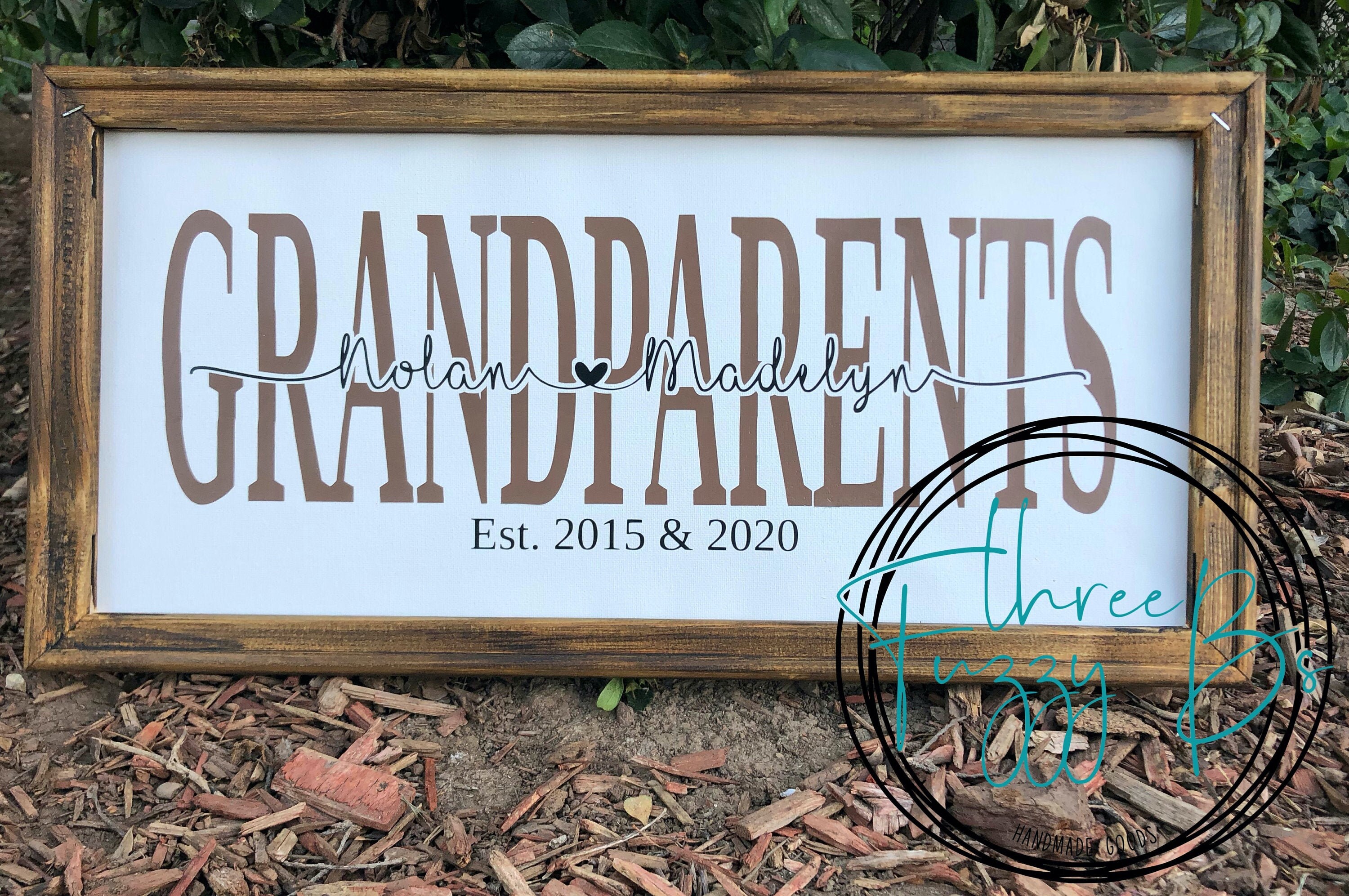Grandparents Sign With Grandkids Names - Etsy