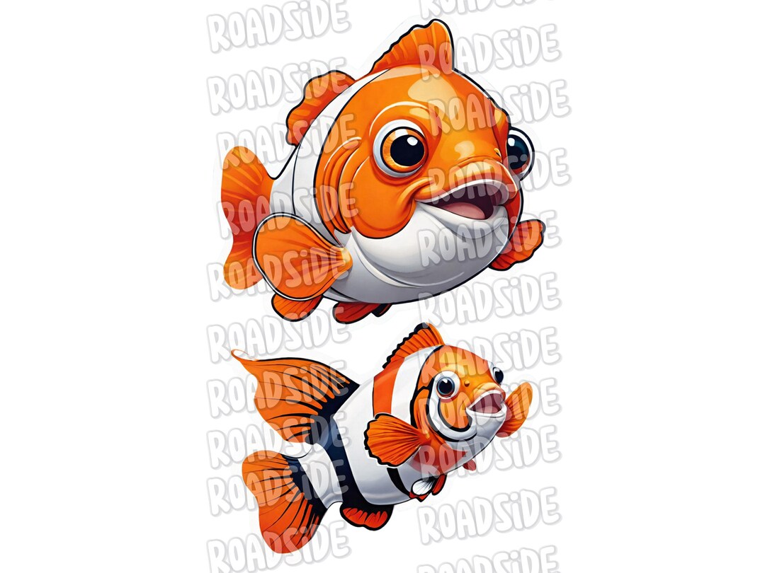 Clownfish Clipart , Cartoon Clownfish Picture File , Digital Artwork ...