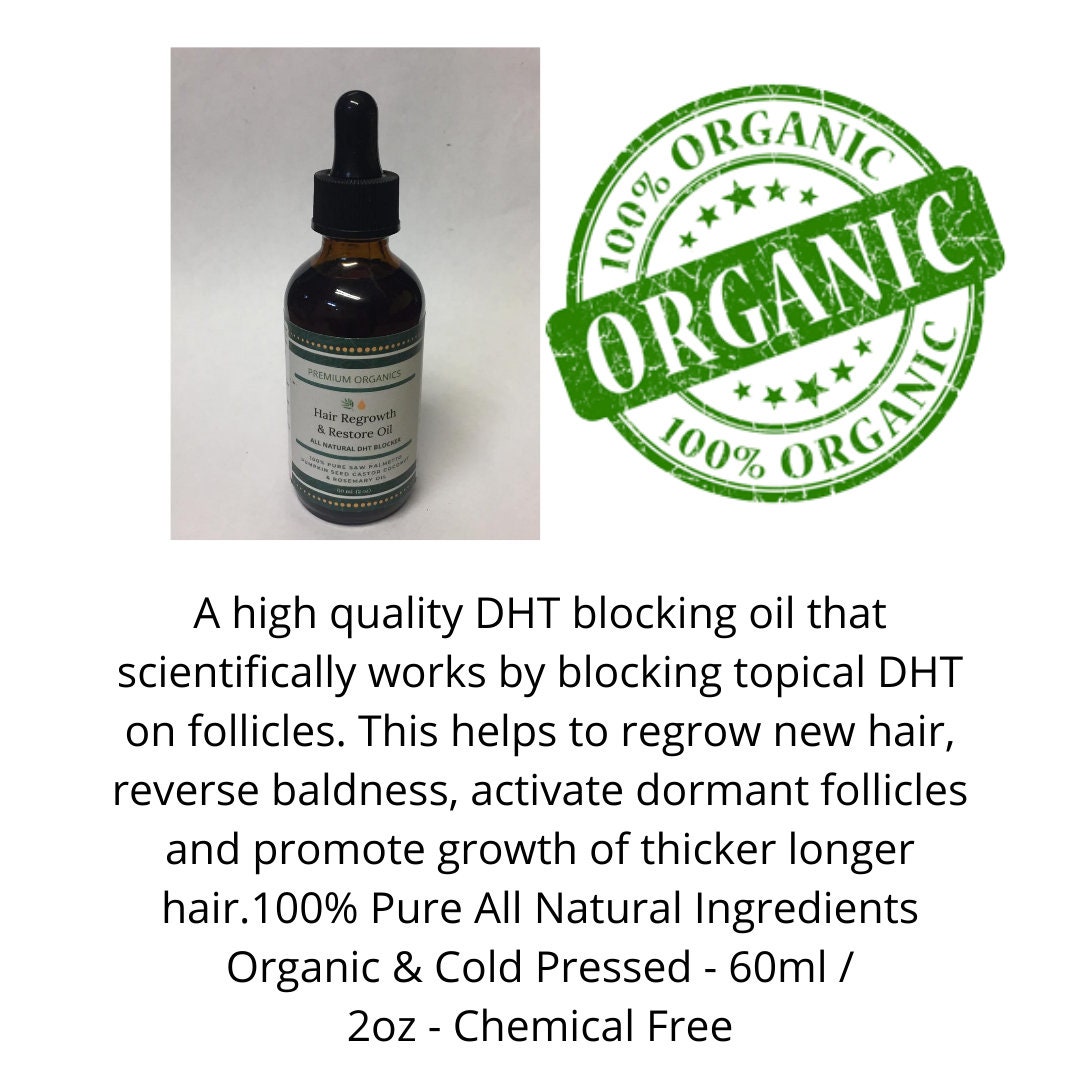 All Narural Hair, Skin & Scalp Nourishing Oil 100% Organic Dht Blocker ...